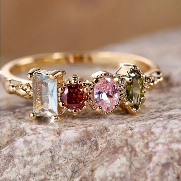 Jewelry | Vintage Style Colorful Ring | Poshmark